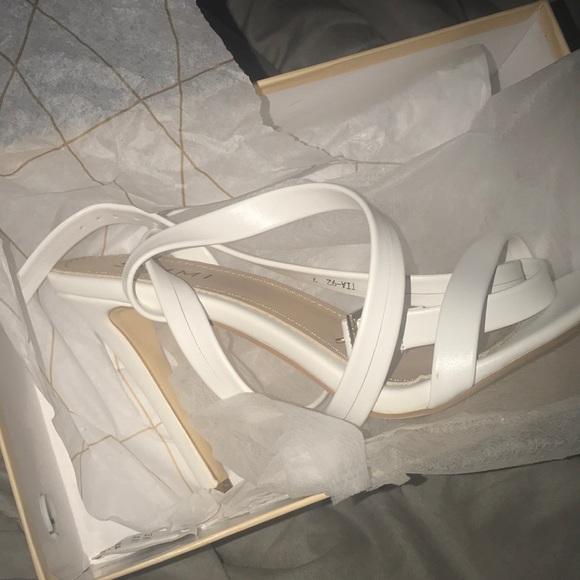 Shoes | Tatiana White Lace Up Diamant Heels | Poshmark